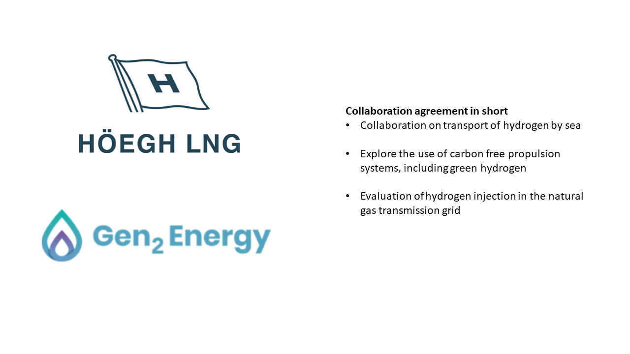 Höegh LNG acquires minority stake in Gen2 Energy and signs cooperation ...